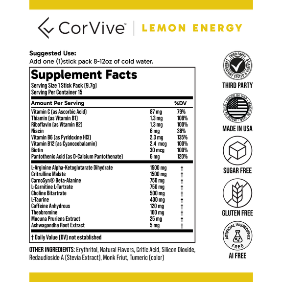 Enhance Energy and Focus with CorVive's Energy Supplement