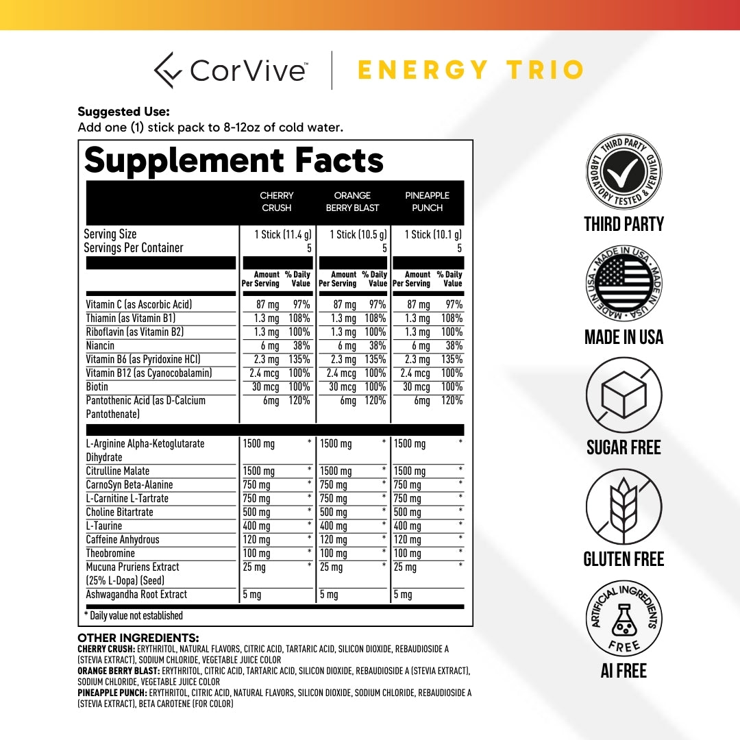 Enhance Energy and Focus with CorVive's Energy Supplement
