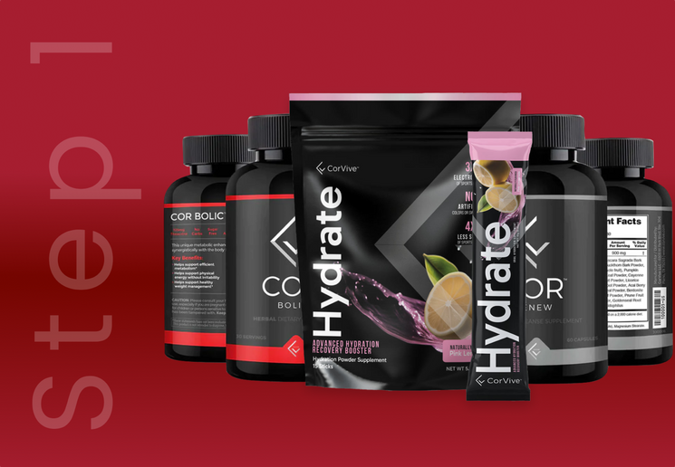 Revitalize Your Wellness Routine with CorVive's 3-Step Process