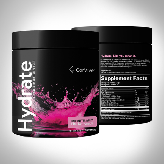 Stay Hydrated with COR HYDRATE Electrolyte Drink Mix from CorVive