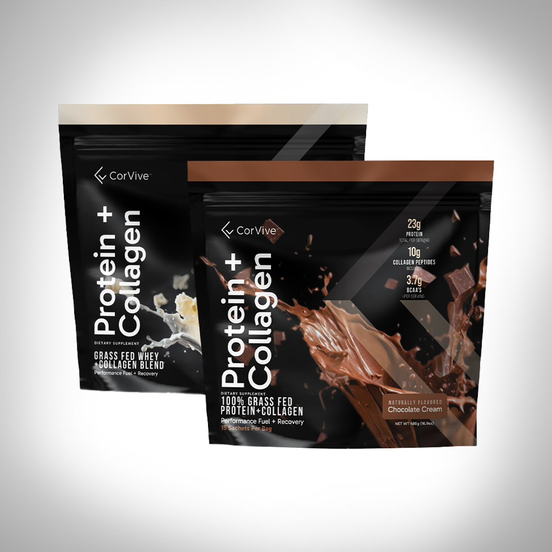 Protein and Collagen Powder by CorVive in Chocolate and Vanilla