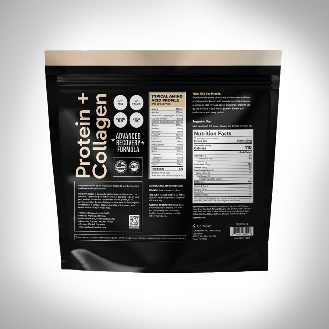Protein and Collagen Powder by CorVive in Chocolate and Vanilla