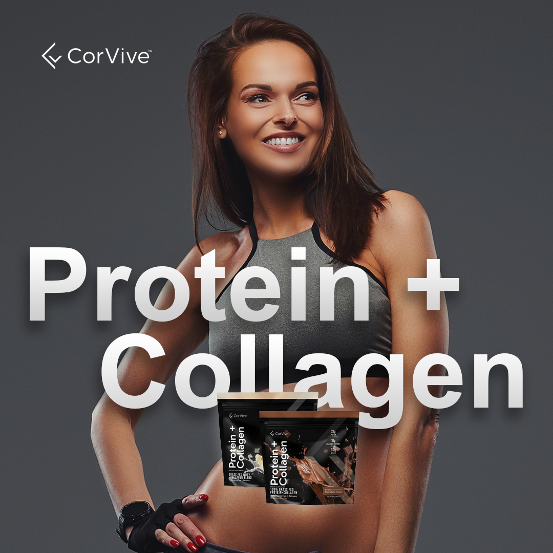 Protein and Collagen Powder by CorVive in Chocolate and Vanilla